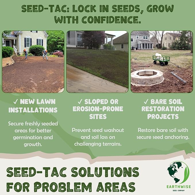 Seed-Tac™: Premium Organic Tackifier (Glue) - Helps New Seed Succeed ...