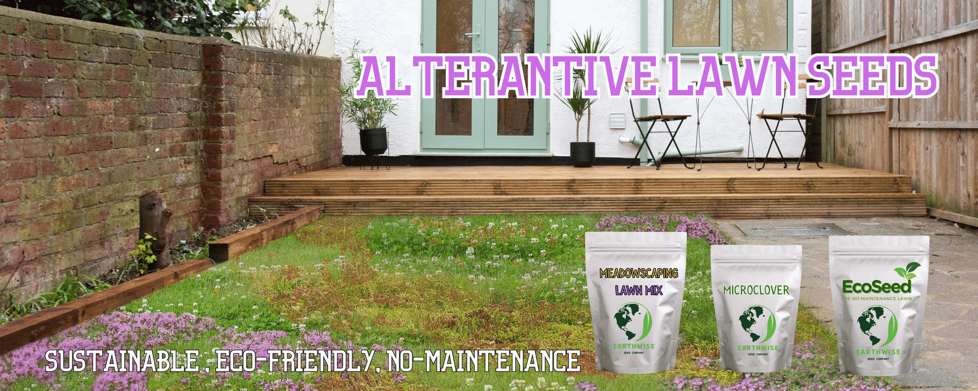 Eco-friendly grass, native wildflower & alternative lawn seed ...