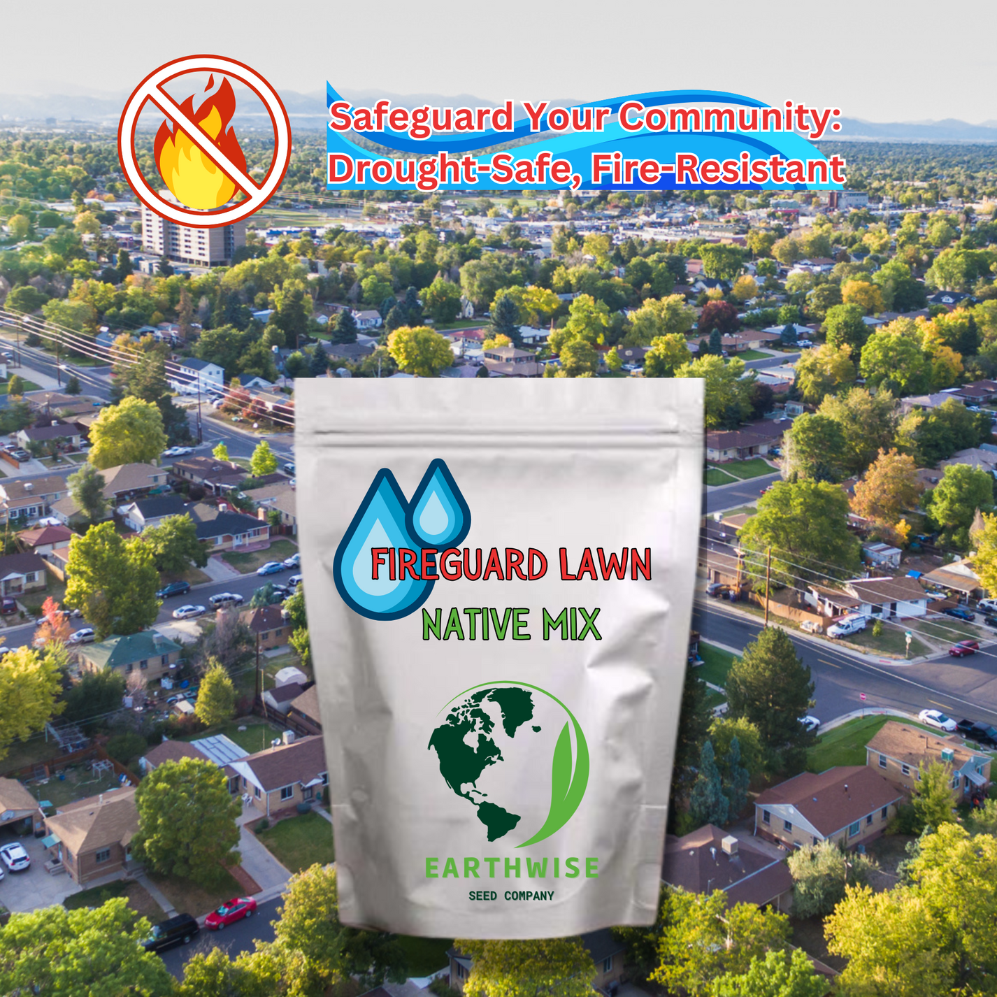 Fireguard Lawn Native Mix - Fire-Resistant Turf – Earthwise Seed